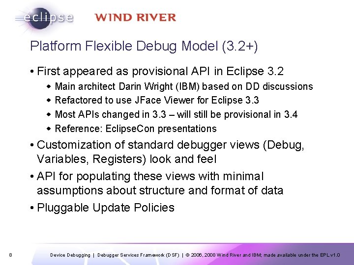 Eclipse Device Debuging Debugger Services Framework DSF Martin