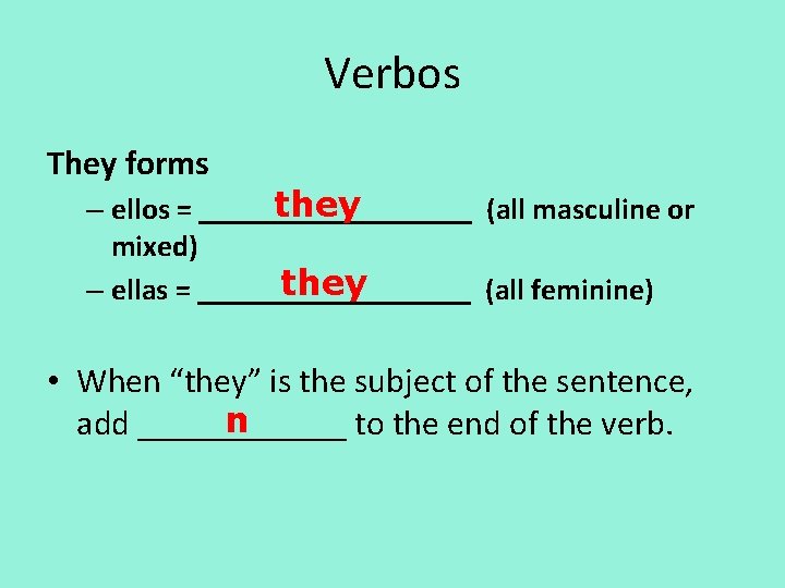 Capitulo Dos Apuntes Verbos Heshe Forms he l