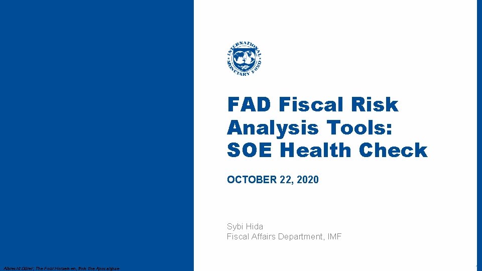 FAD Fiscal Risk Analysis Tools SOE Health Check