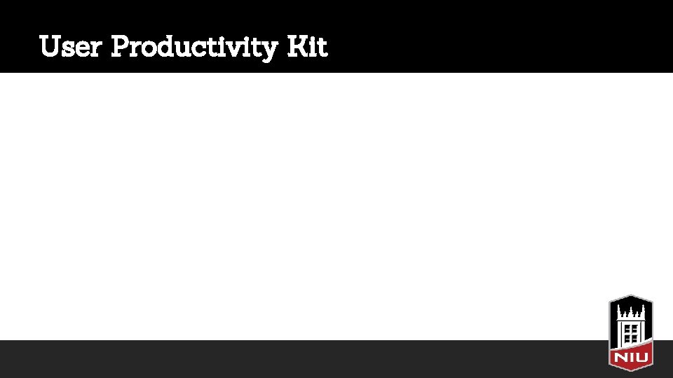 Presenter Information About NIU Oracle at NIU Agenda