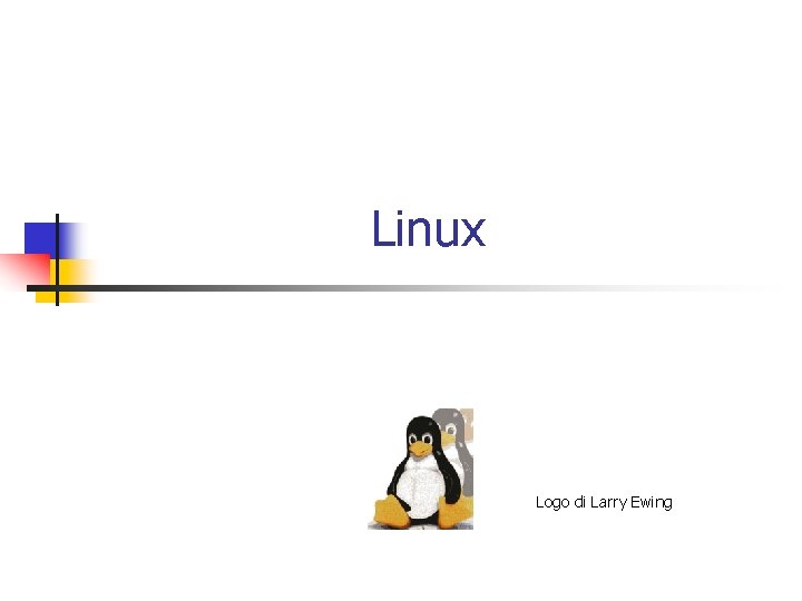 Linux Logo di Larry Ewing Premesse Unix PC