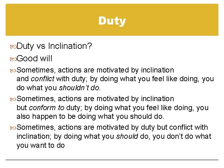 Think Pair Share Evaluating Kants Duties and Inclinations