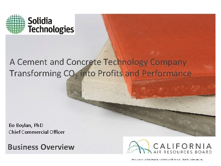 A Cement and Concrete Technology Company Transforming CO