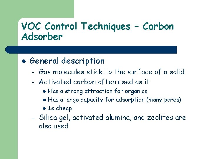 Control Device Technology Barrett Parker EPA OAQPS Example