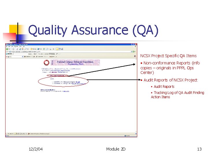 The NCSX Engineering Web An Overview Part IV