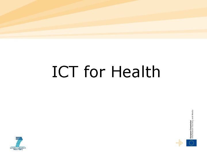 ICT for Health Ageing and Accessibility Peter WintlevJensen