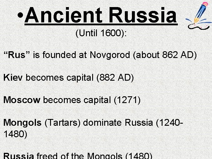 A Brief History of Russia Part 1 From