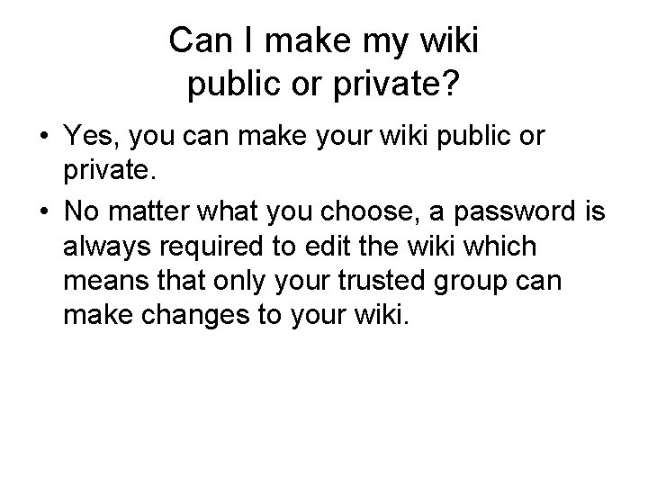 HOW TO CREATE A WIKI Prepared by JoAnne