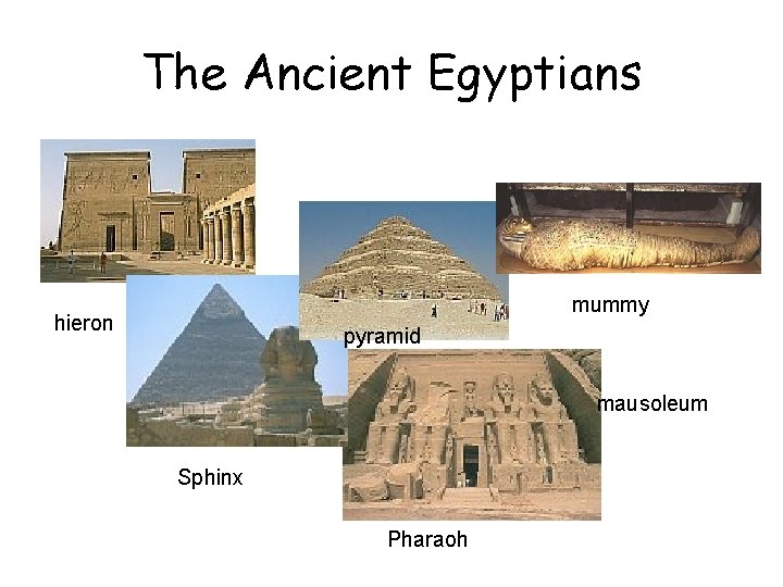 The Ancient Egyptians mummy hieron pyramid mausoleum Sphinx