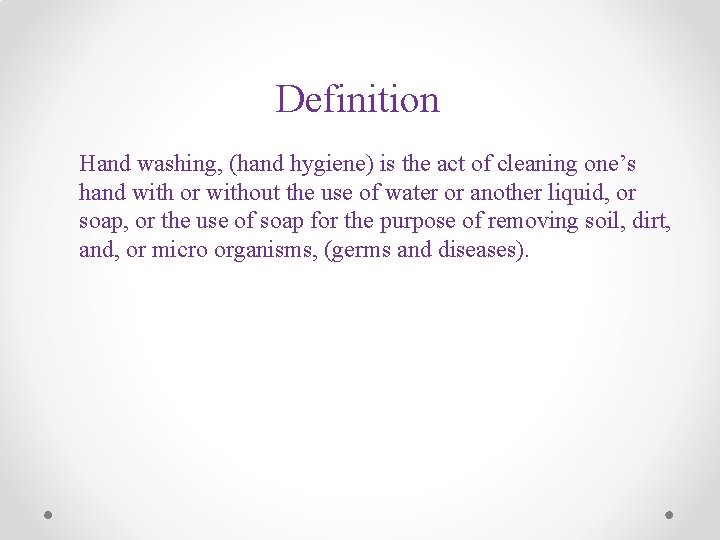 HAND David Obiora Introduction Hand washing is the