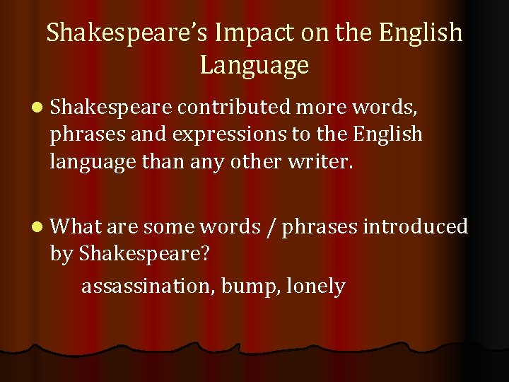 Shakespeares World An introduction to Romeo and Juliet