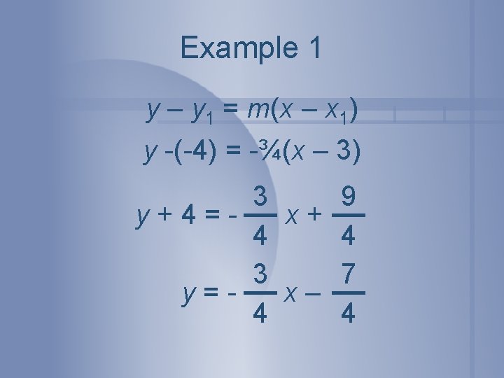 Algebra 1 Section 6 5 Linear Equations Standard