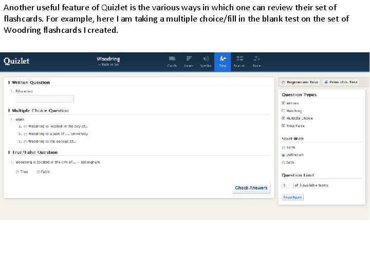 Quizlet is arguably the best flashcard program due