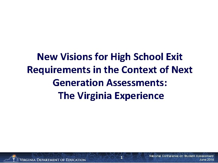 New Visions for High School Exit Requirements in