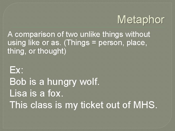 Rhetoric and Figurative Language The Power of Language