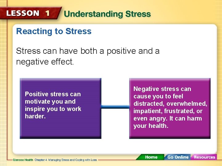 Stress can affect you in both positive and