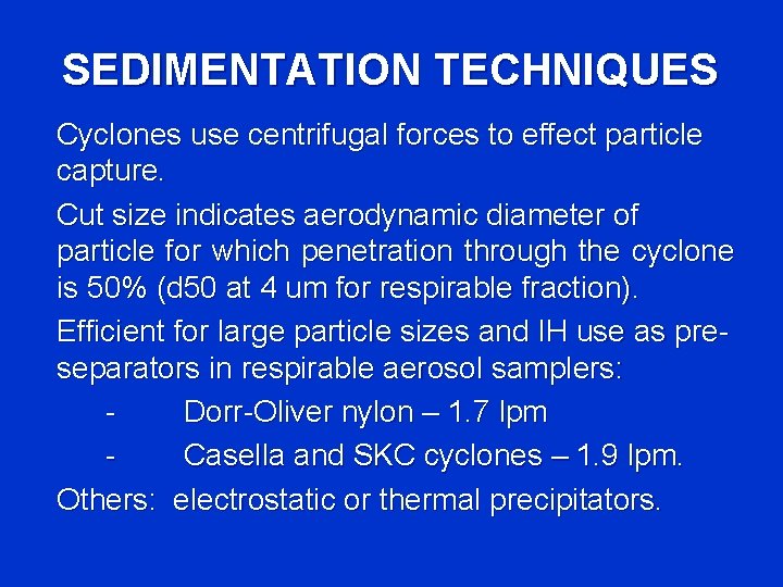 INDUSTRIAL HYGIENE AIRBORNE PARTICULATES UNIVERSITY OF HOUSTON DOWNTOWN