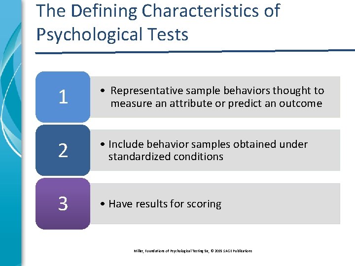 WHAT ARE PSYCHOLOGICAL TESTS Chapter 1 Learning Objectives