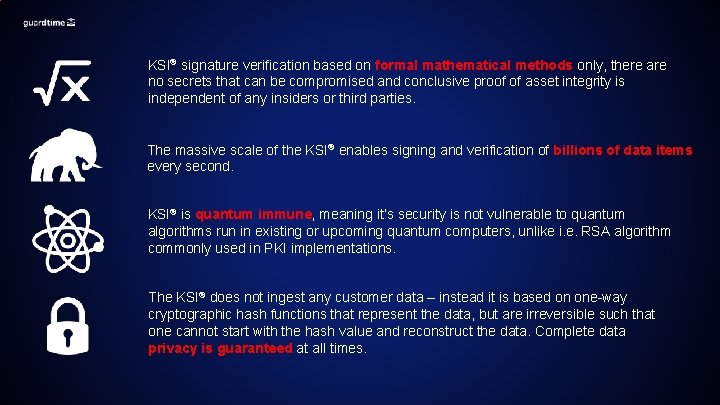 A Global Industrial Blockchain Guardtime and Keyless Signature