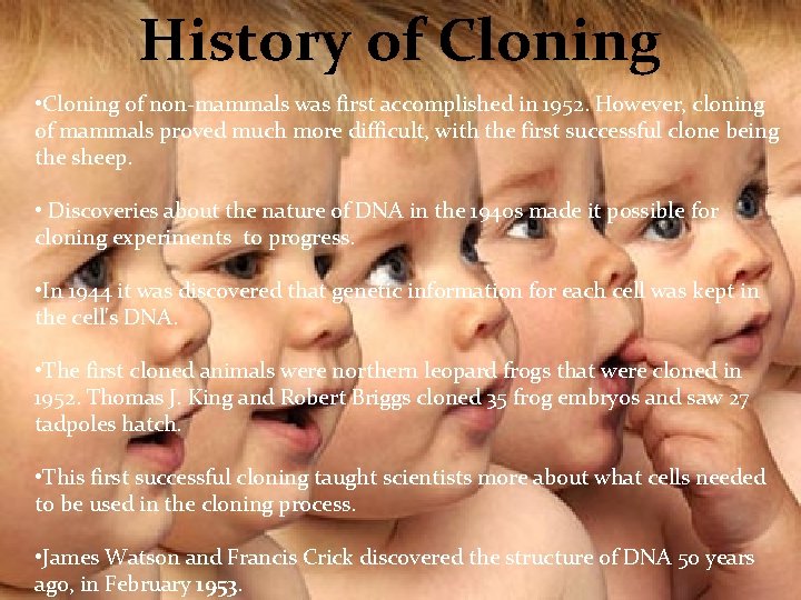 Cloning By Vian Nguyen Adrien Rene Cloning is