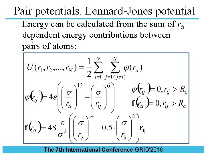 Parallel algorithms for calculation of binding energies and