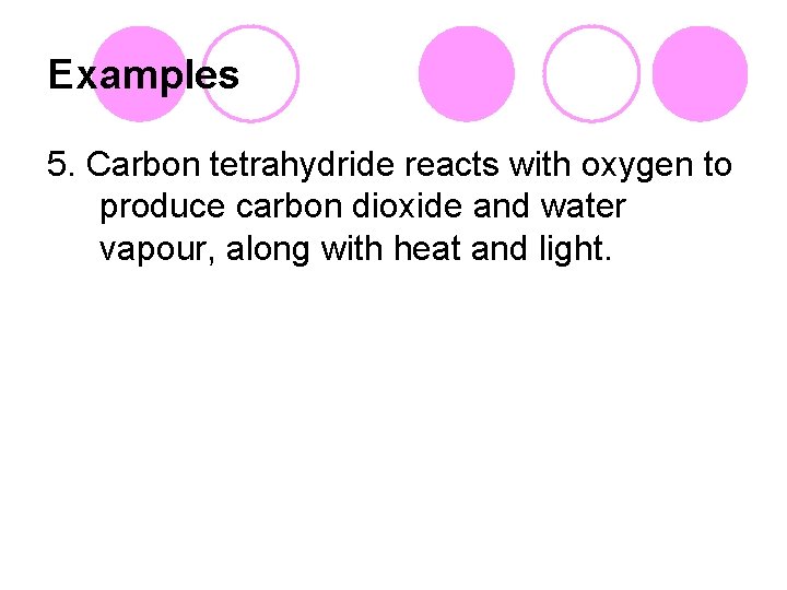 Chemistry Lesson 5 Writing Chemical Reactions Chemical Equations