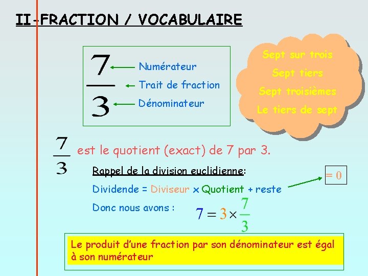 10 FR LES FRACTIONS I DECIMAL et FRACTION
