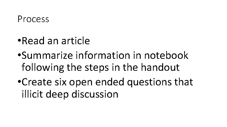 Socratic Seminar EQ How do the Basic Concepts