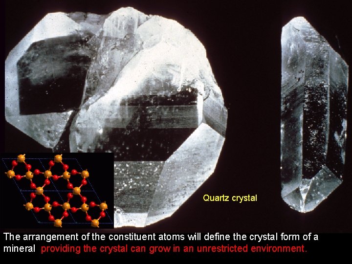 Sixsided pyramidal Quartz Crystals Minerals are the building