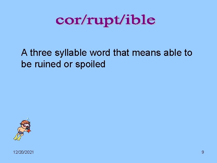 The words enclosed in this powerpoint relate to