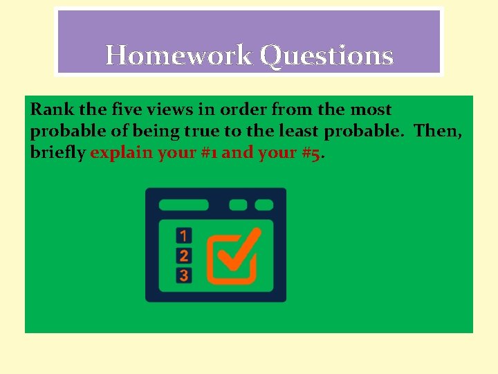OBJECTIVES I Important Questions to Consider II Basic