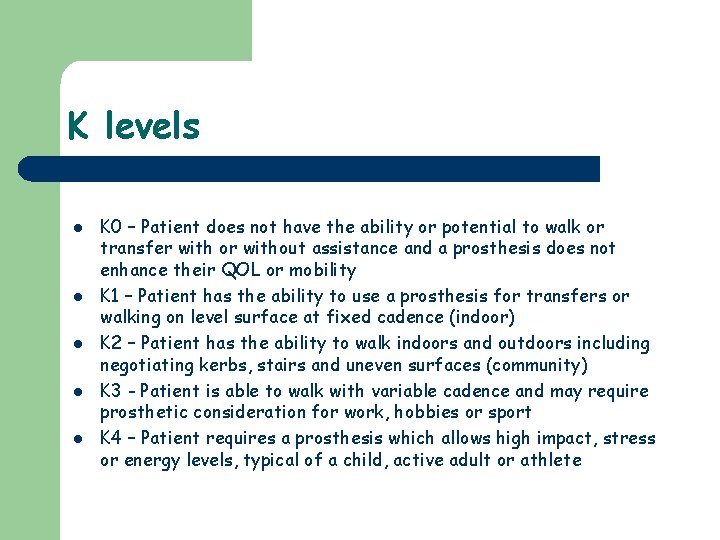 Amputee Mobility Predictor Louise Whitehead Physiotherapy Team Leader