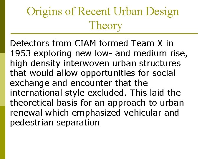 The Scope of Urban Design From Historical Professional