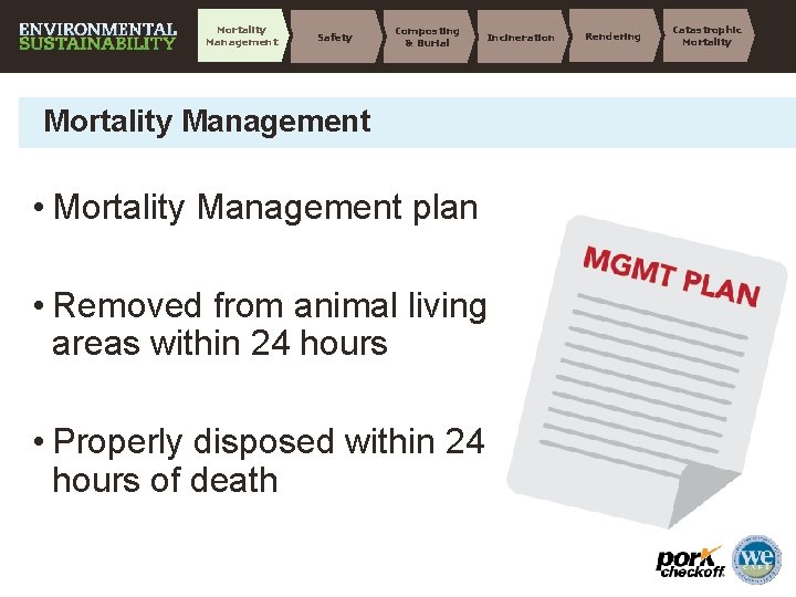 Mortality Management Safety Composting Burial Incineration Rendering ...