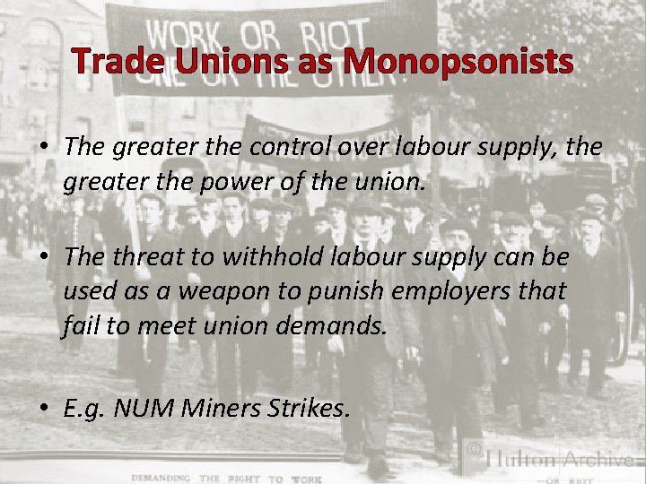 Trade Unions in the UK Labour Market Aims