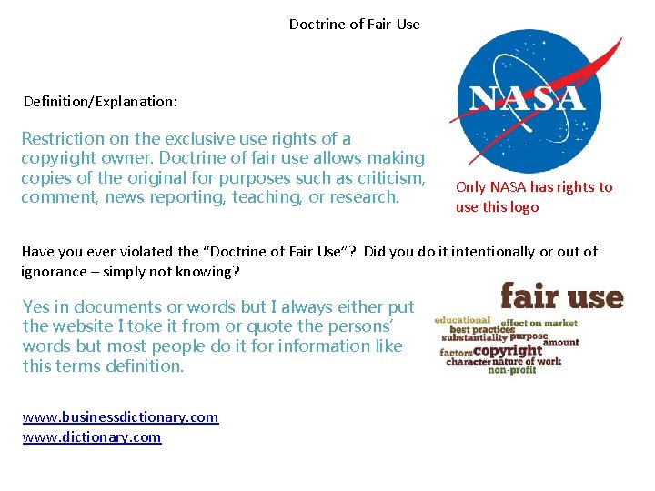 Copyright and Fair Use Guidelines By Jacky Flores