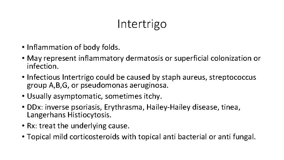 Common Cutaneous Infections and Infestations Mohammed AlHaddab MD