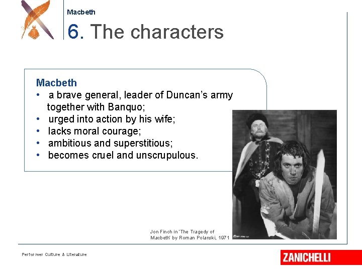 Macbeth Jon Finch and Francesca Annis in The