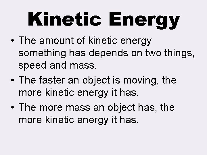 Energy Please fill in your notes sheet as