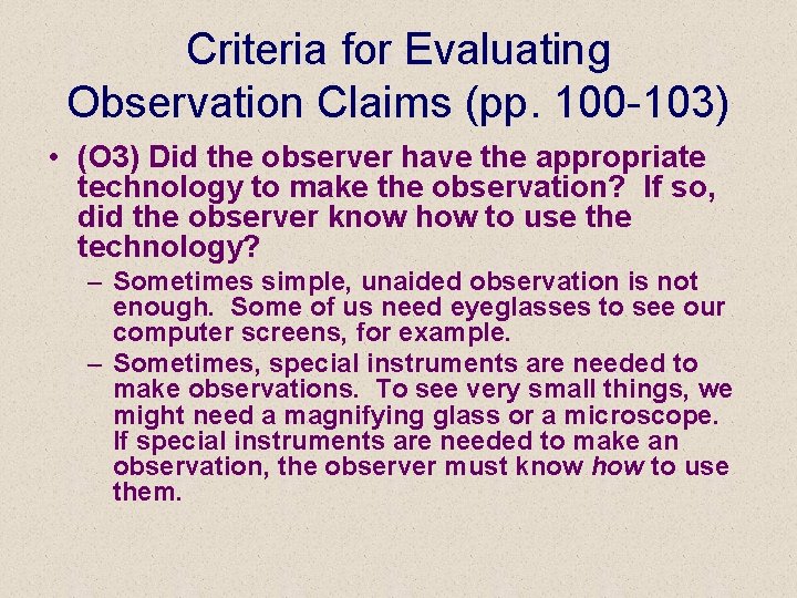 Chapter 10 When Should Seeing Be Believing Criteria