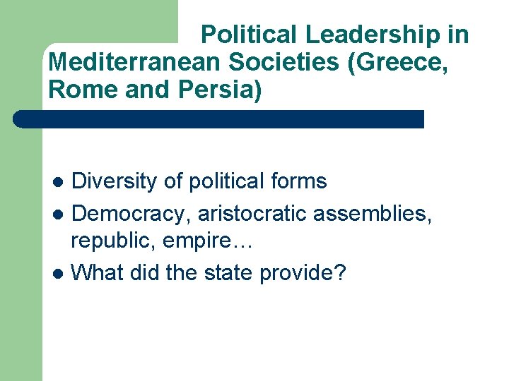 Leadership and Alexander the Great Alexander in World