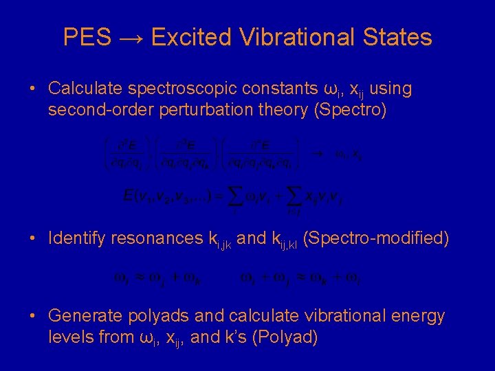 Ab Initio Calculations of Excited Vibrational States from