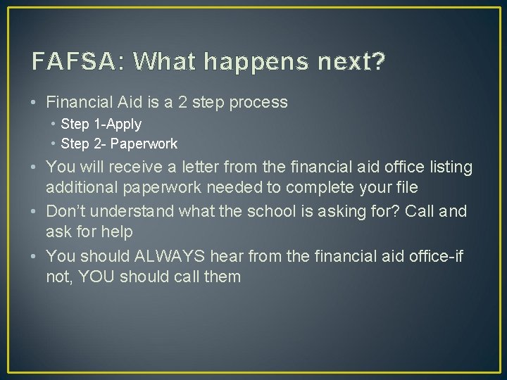 Paying For College Presented by Alamance Community College