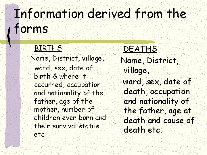 LESOTHO Civil Registration Vital statistics System Prepared by