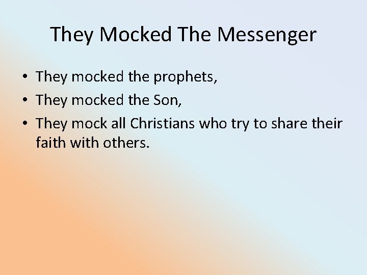 What Happened Then And Now If people do