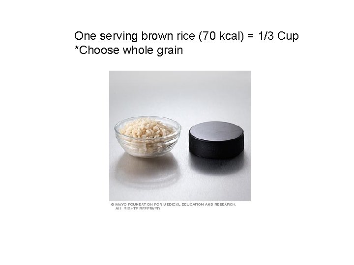 Portion versus serving size Daily recommended serving size