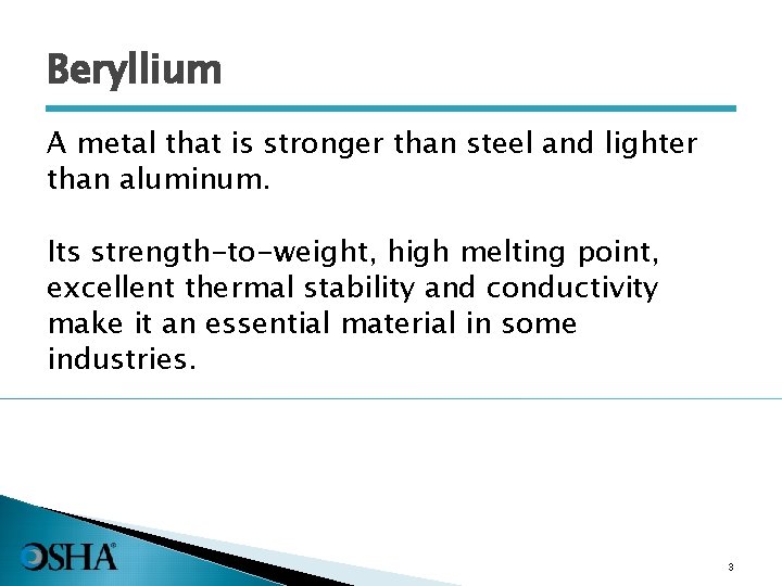 Final Rule to Protect Workers from Beryllium Exposure