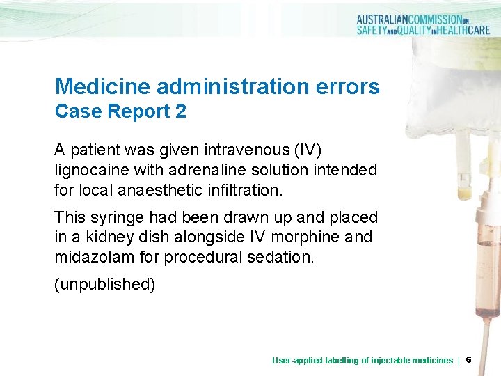 National Standard for December 2015 WA Health Presentation