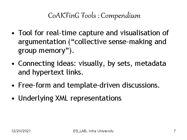 Collaboration in the Semantic Grid a Basic for
