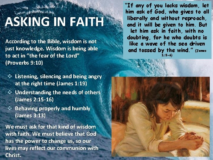 THE PERFECTING OF OUR FAITH Lesson 2 for